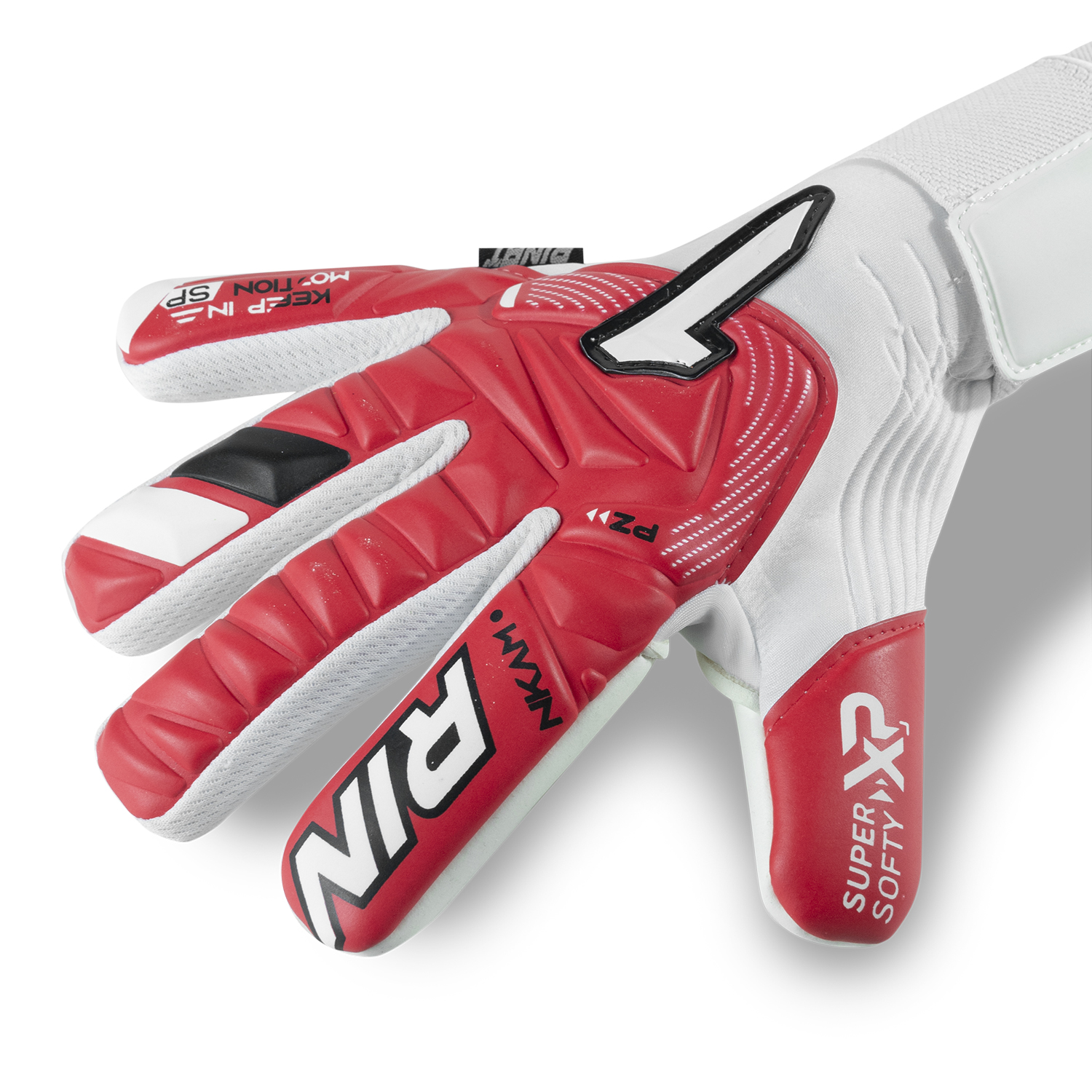 Luva Goleiro Rinat Nkam Prime Vermelho / Branco Adulto - Rinat Sports Brasil